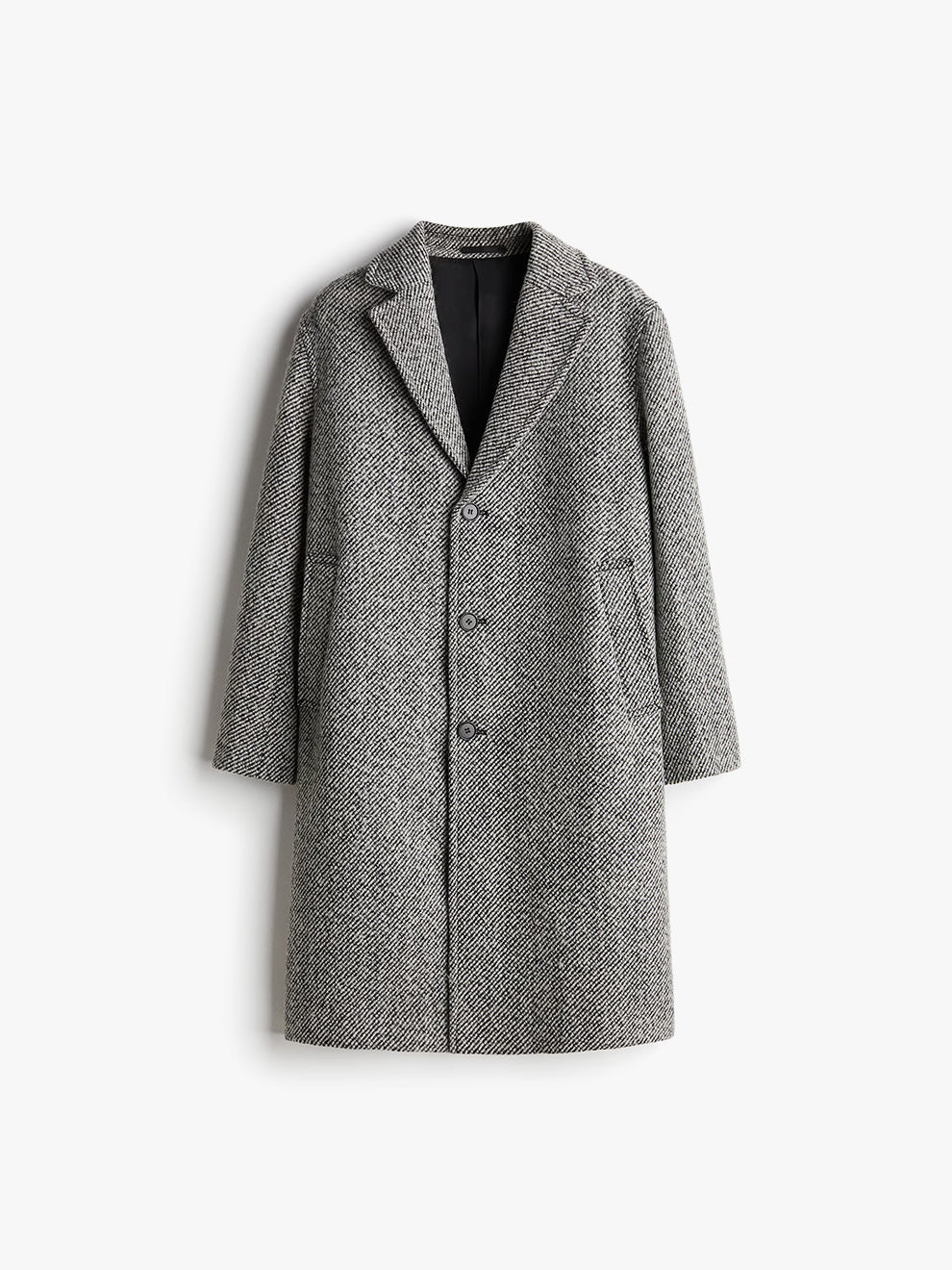Loose Fit Wool Blend Coat – woodbun